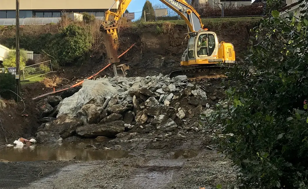 Meisling og sprengning - baerheimmaskin
